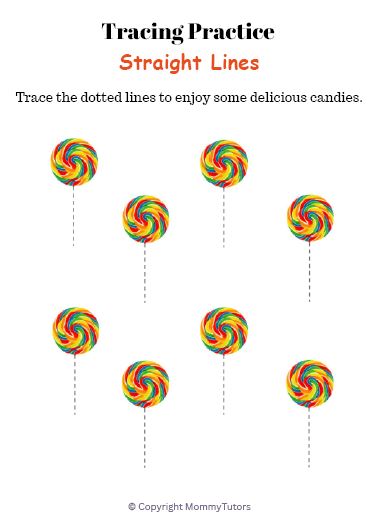 Free Preschool Pattern Tracing Worksheets - MommyTutors