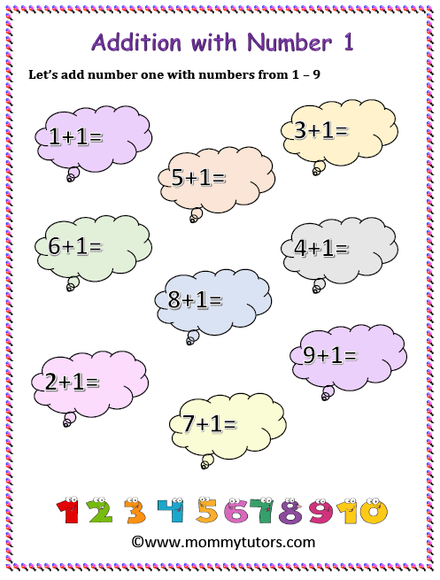Addition Worksheets - MommyTutors