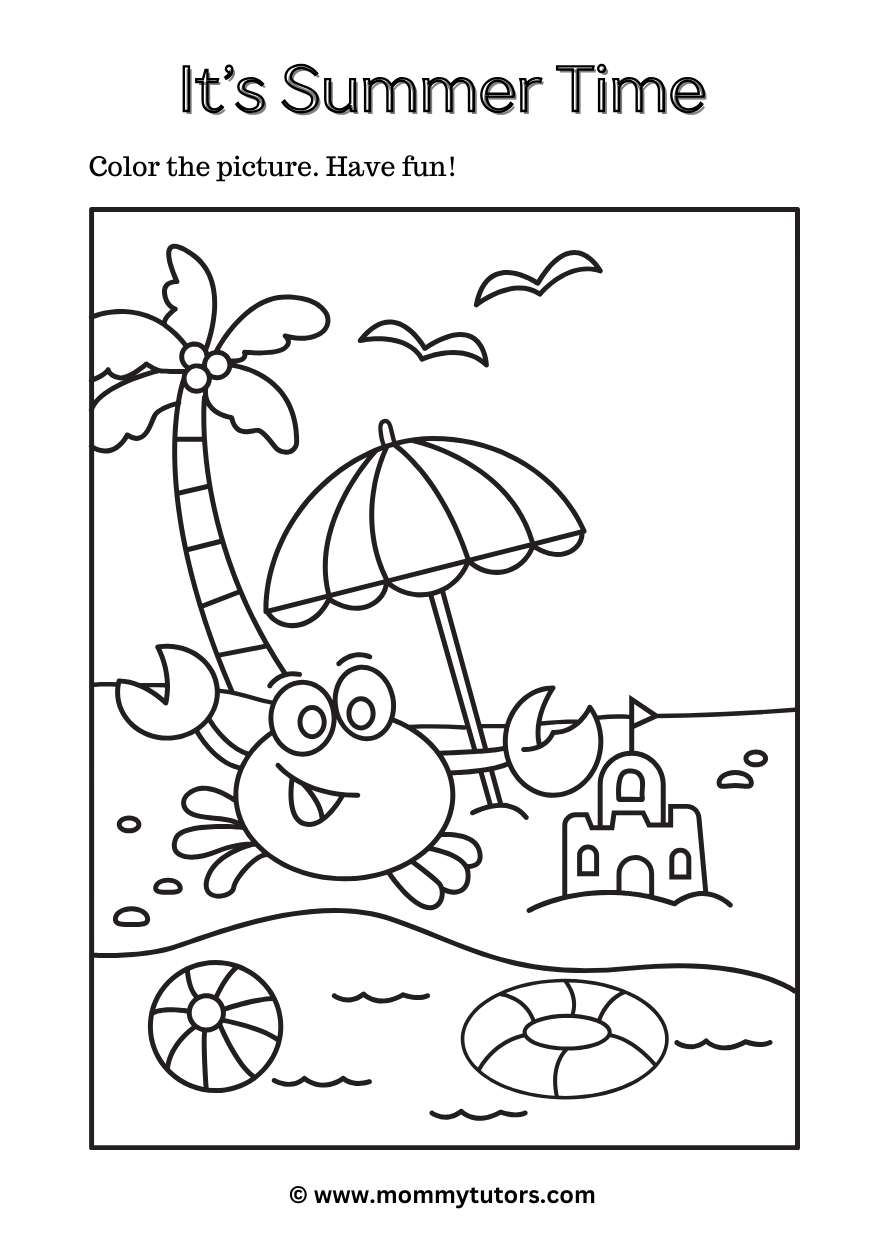 Seasons Coloring Pages - MommyTutors