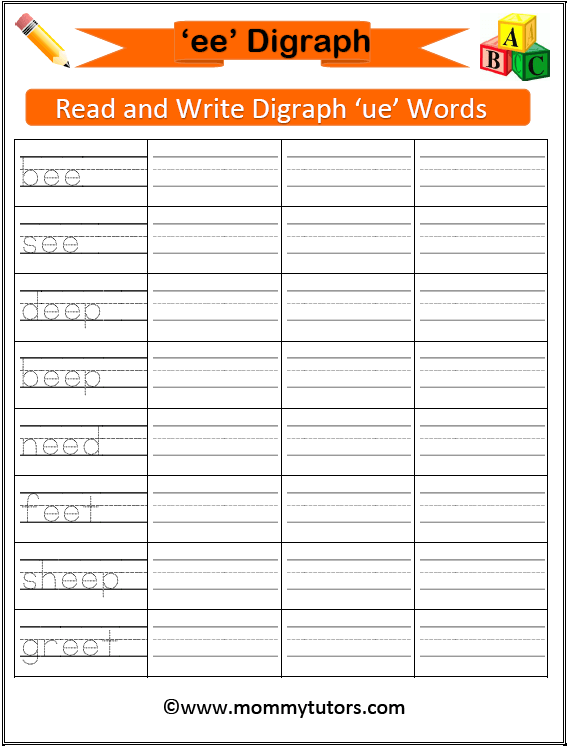 Vowel Digraphs - MommyTutors